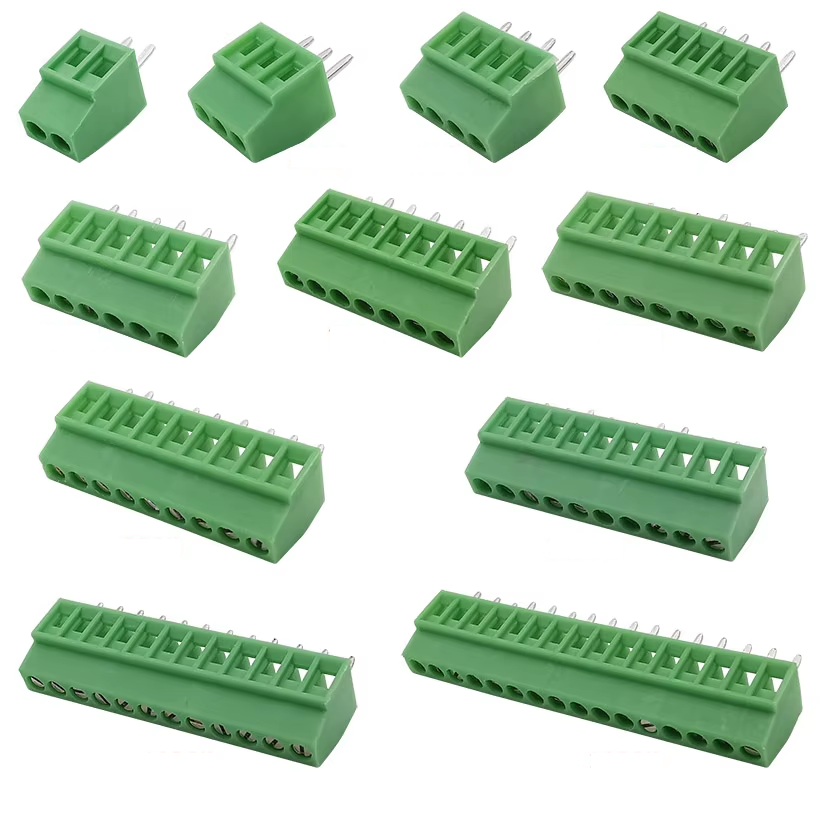 2.54 mm Pitch PCB Screw Terminal Block, 150V 6A | 3DAndy.com
